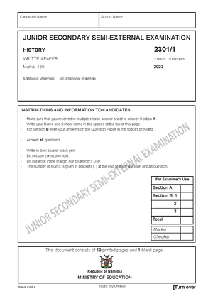 CSEC Social Studies May 2024 - Studocu
