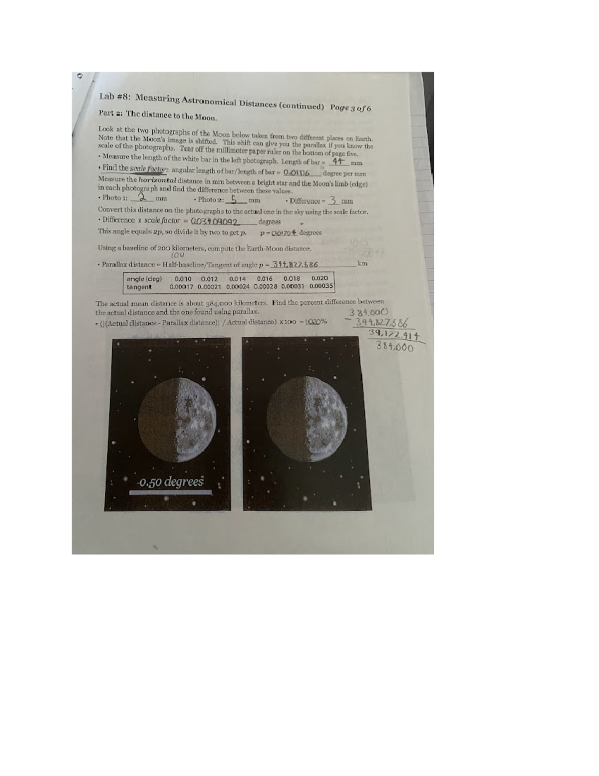 Lab 8 - Measuring Astronomical Distances - PH 112 - Studocu