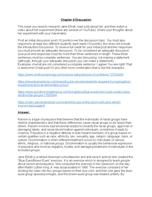 Chapter 1 Discussion - Chapter 1 Discussion Of the theorists ...