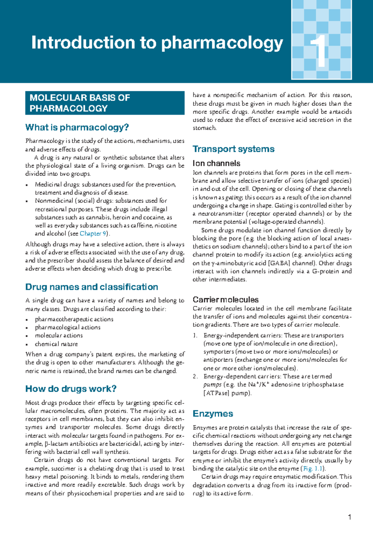9780702073441-sample-chapter - MOLECULAR BASIS OF PHARMACOLOGY What is ...