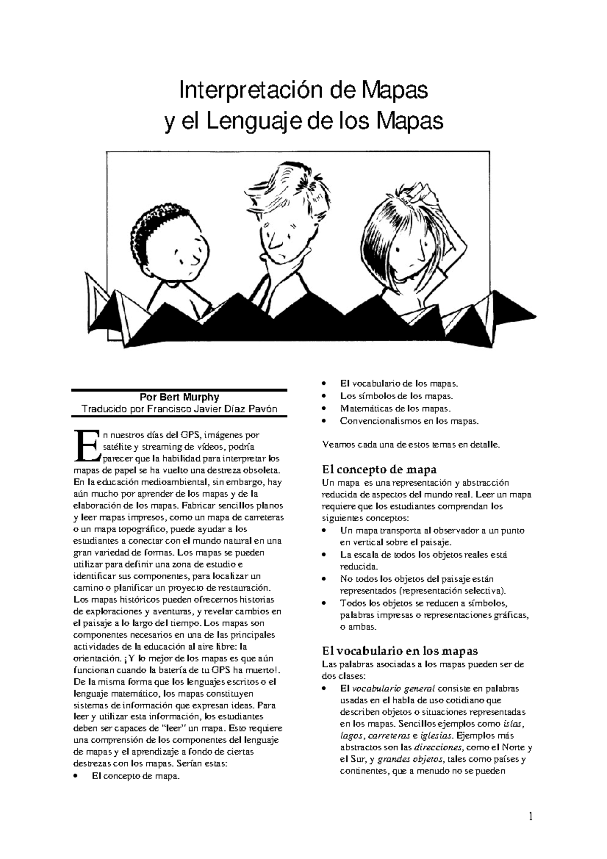 1. Intrepretacion de Mapas y Lenguaje de los Mapas - Interpretación de ...