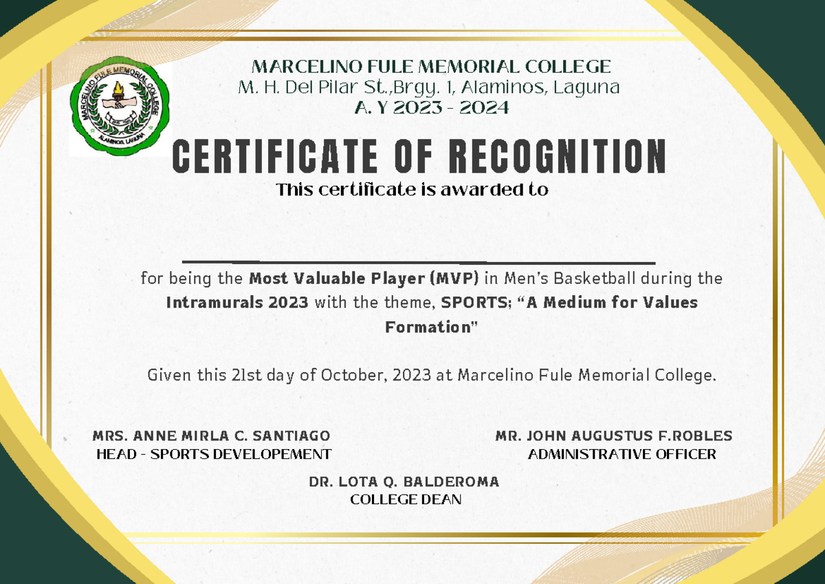 White Gold Elegant Modern Certificate of Participation - CERTIFICATE OF ...