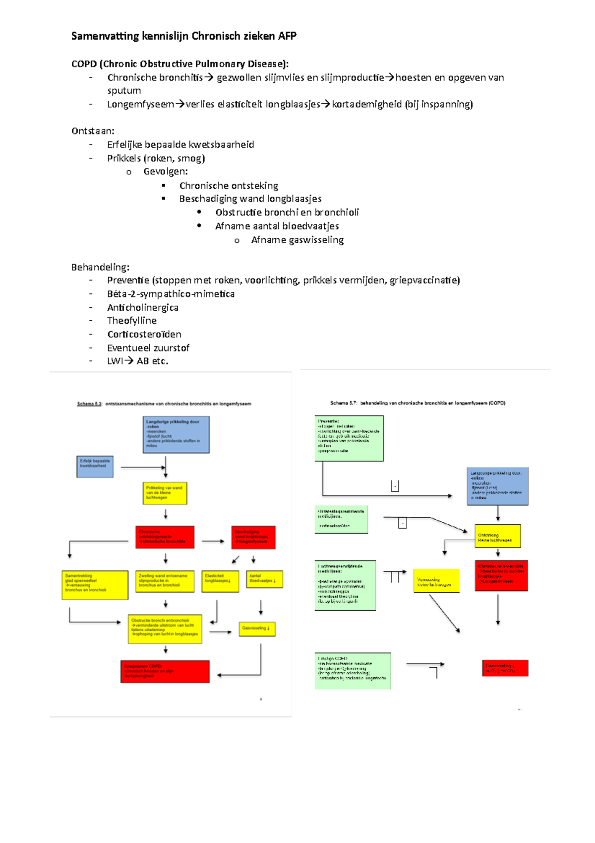 Samenvatting kennislijn Chronisch zieken AFP - Astma bronchiale (astma ...