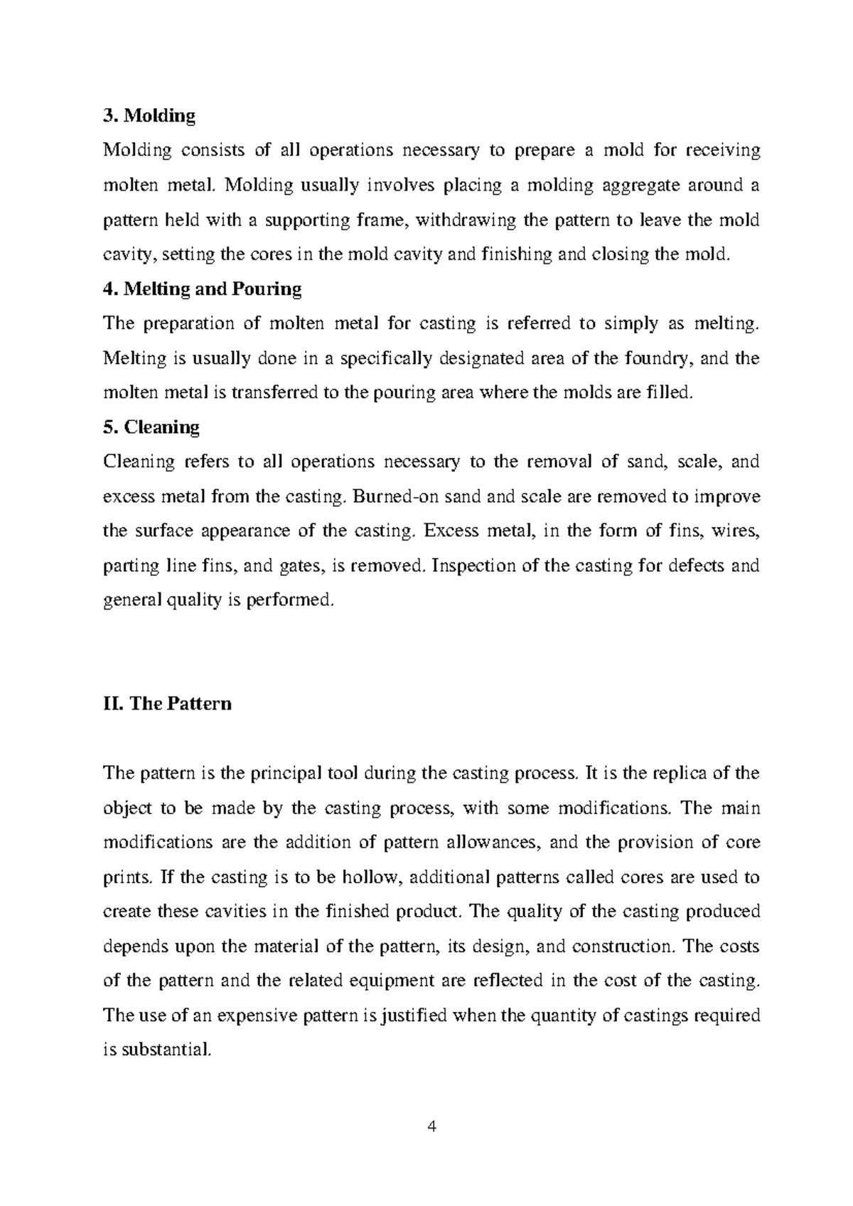 2L Metal Casting Process-pages-4 - 4 3. Molding Molding consists of all ...