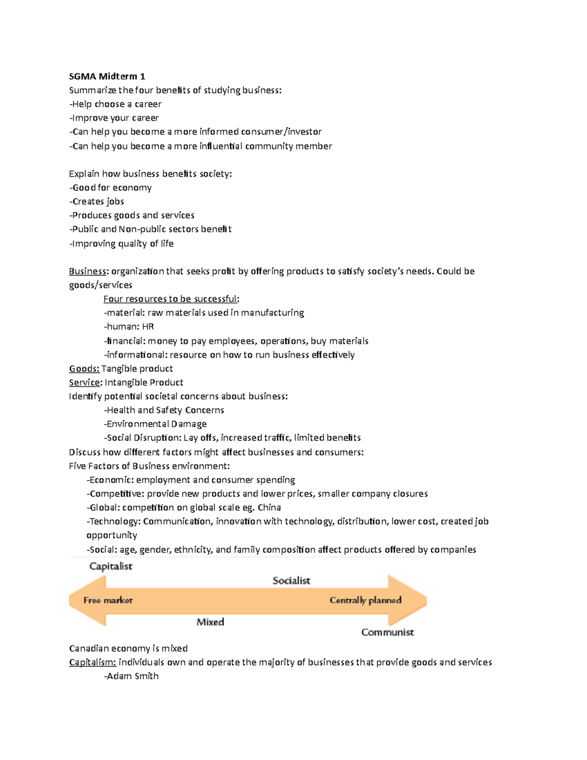 SGMA Midterm 1 Notes (1-3) - SGMA Midterm 1 Summarize the four beneits ...