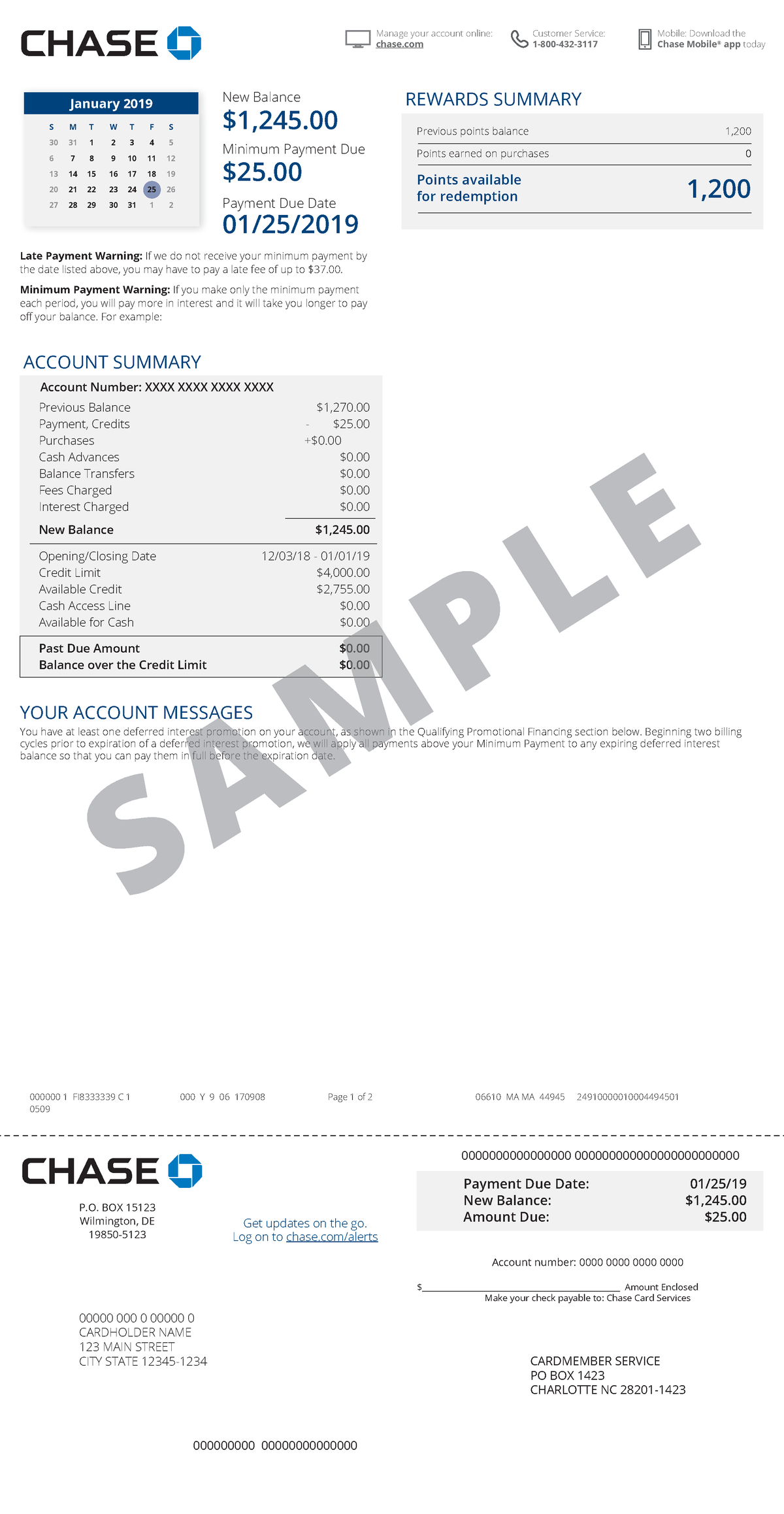 Paperless statements chase sample - Manage your account online ...