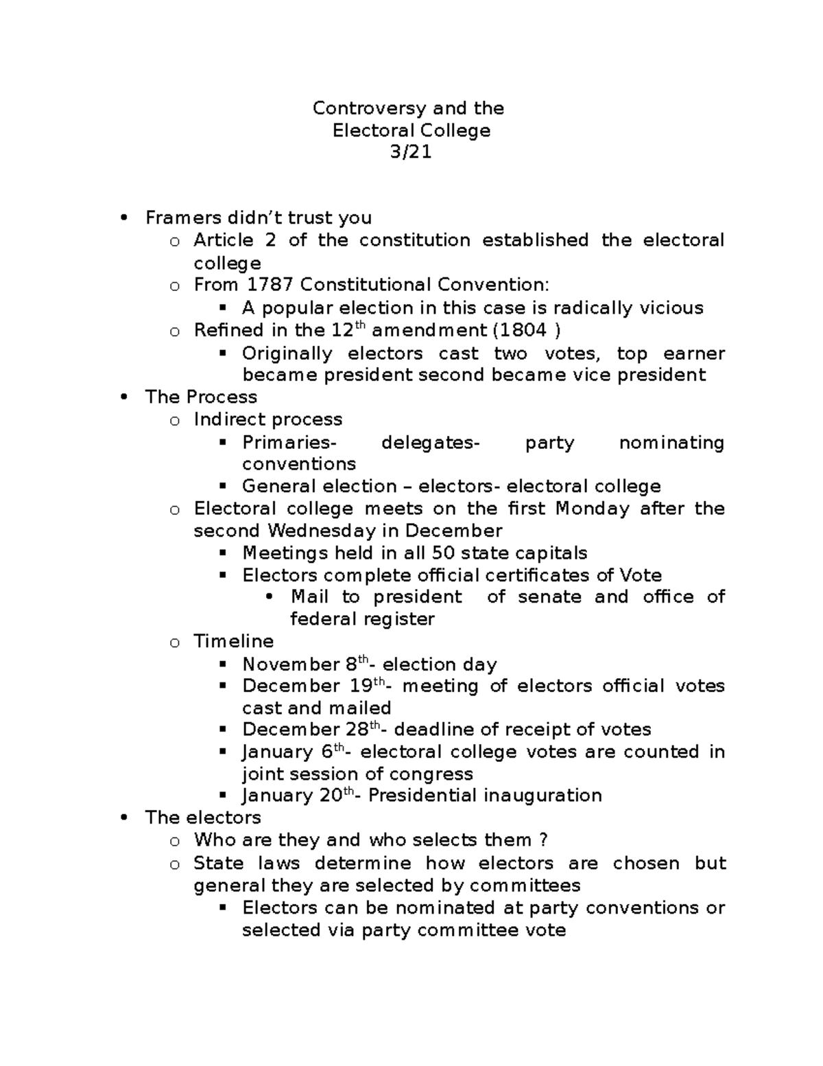 Electoral college contraversy - Controversy and the Electoral College ...