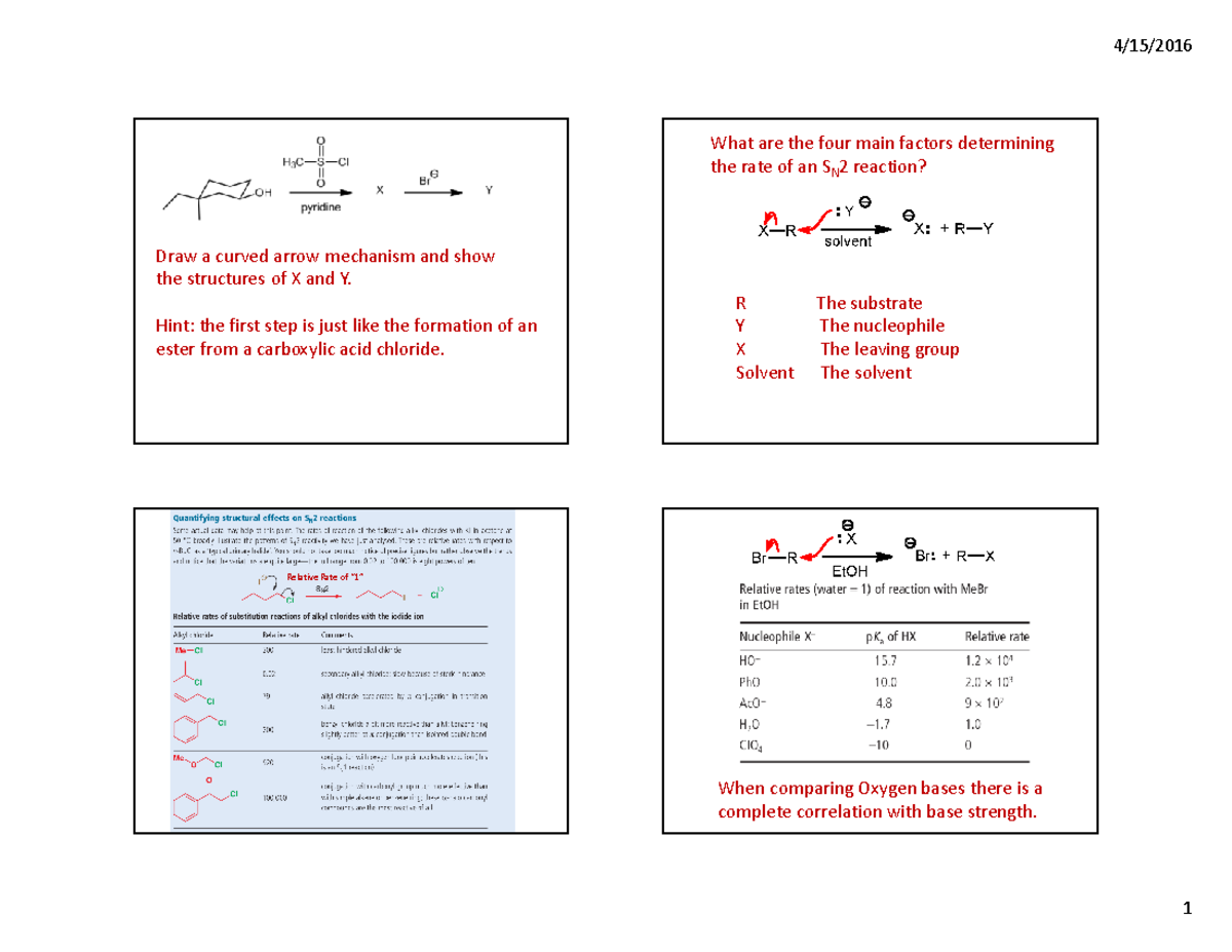 Lecture 33 - SN1 Reactions - Warning: TT: undefined function: 22 Warning: TT: undefined function ...