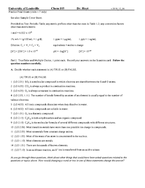 CHEM105 Unit 2 Practice Test 1 - Unit 2 Practice Test 1 See also ...