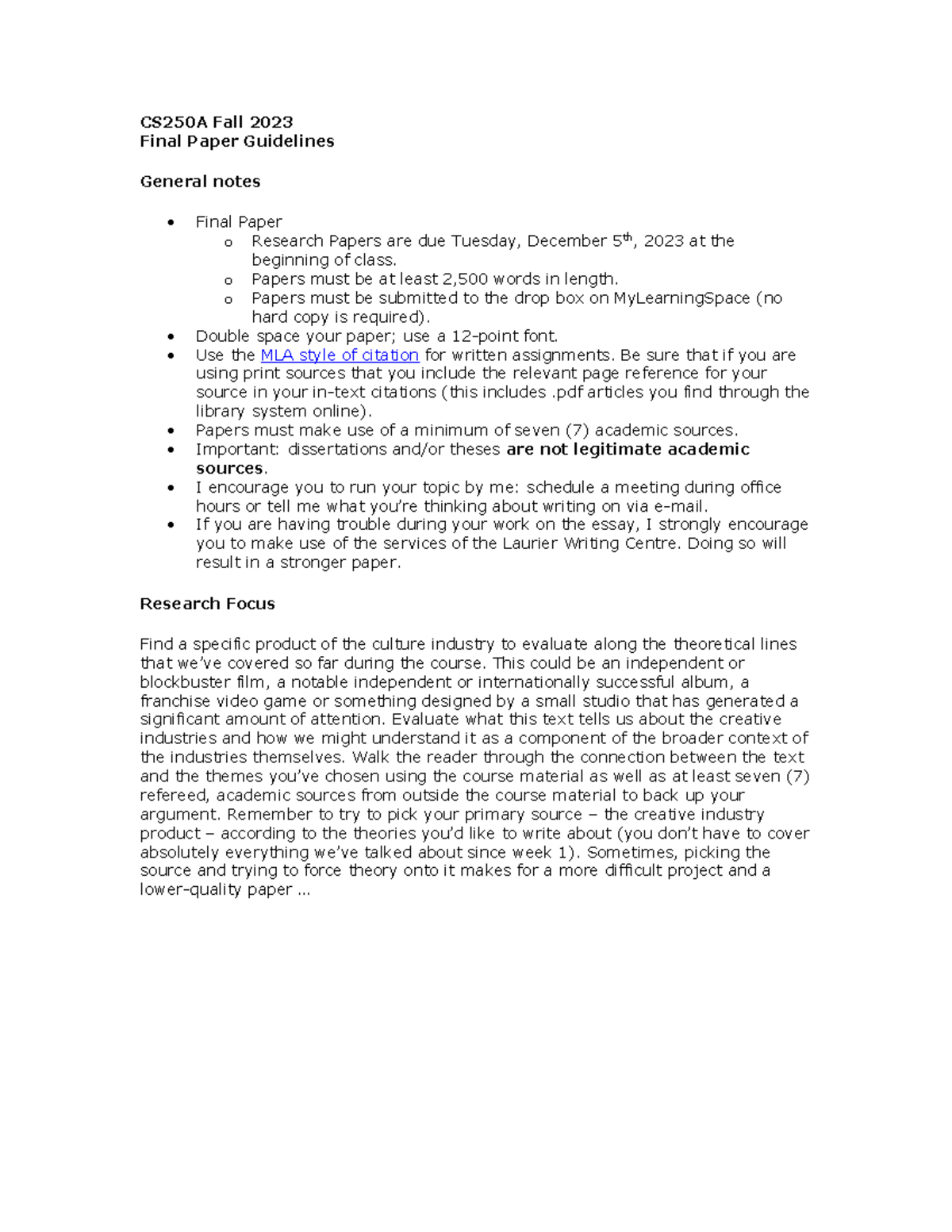 CS250 Final Paper Assignment - CS 250 A Fall 2023 Final Paper ...