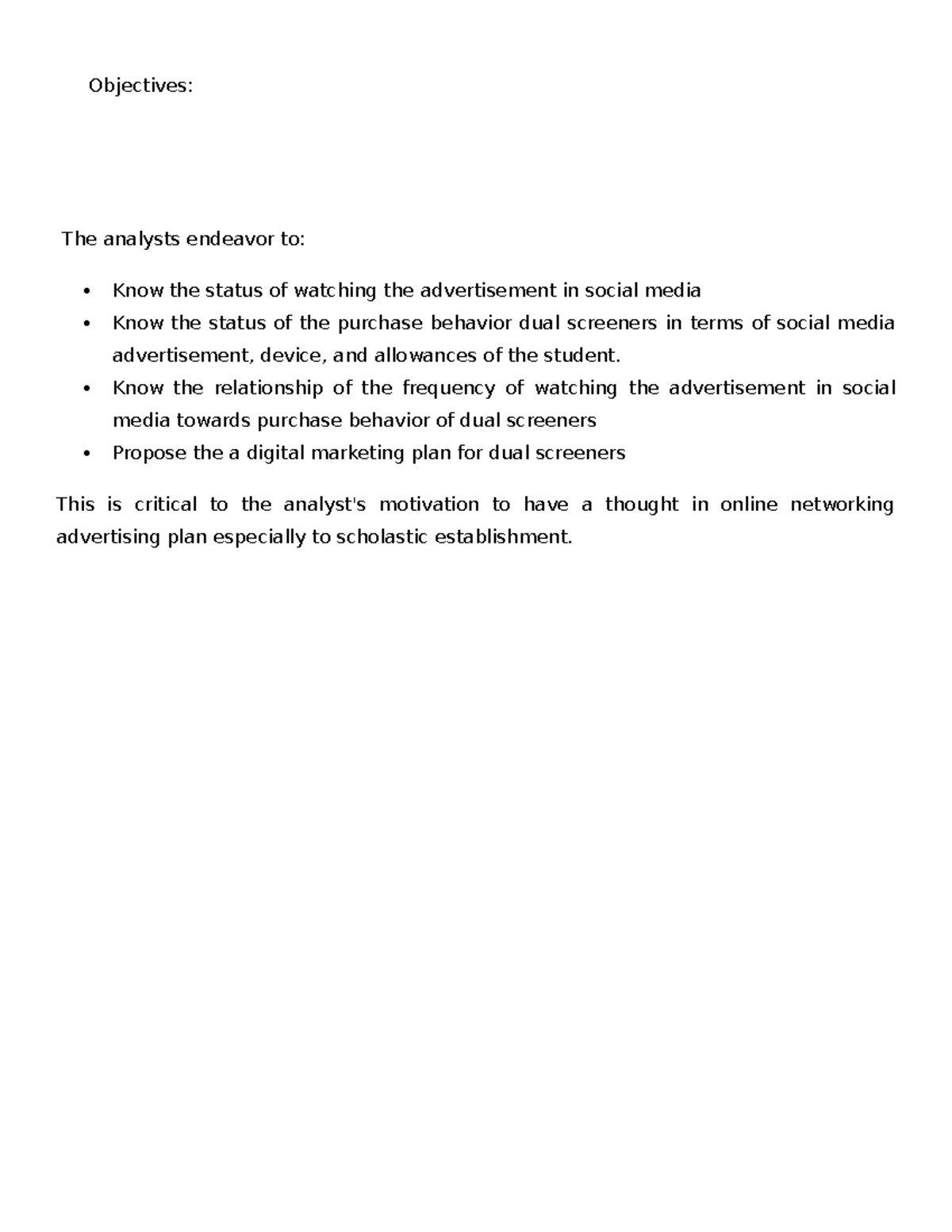 res-lecture-notes-1-objectives-the-analysts-endeavor-to-know-the
