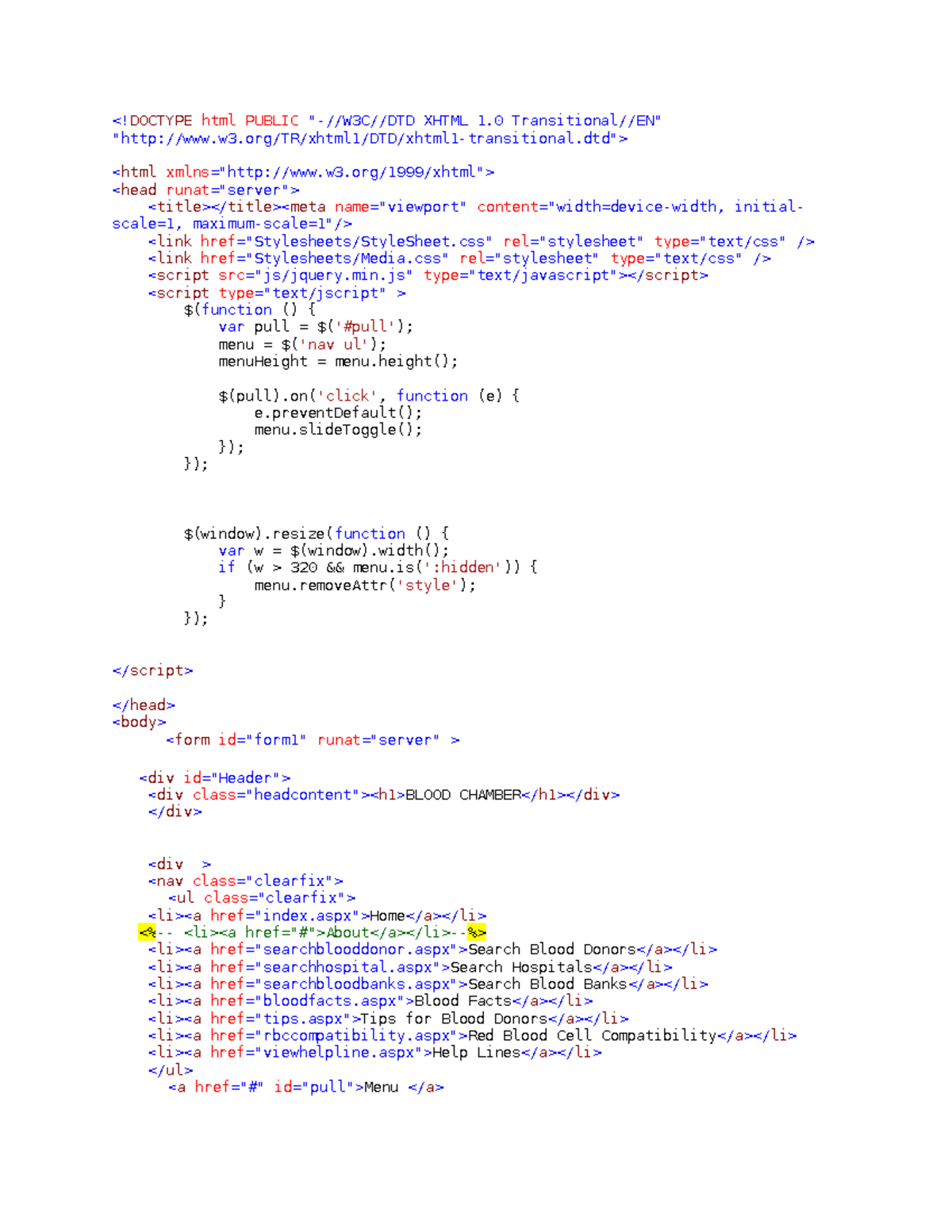Blood Facts - major project and iot