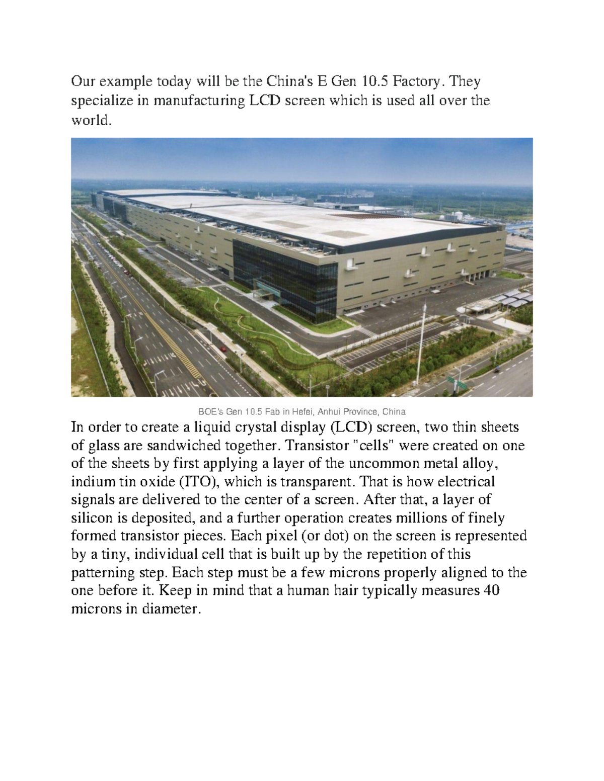 Our example today will be the China - They specialize in manufacturing ...