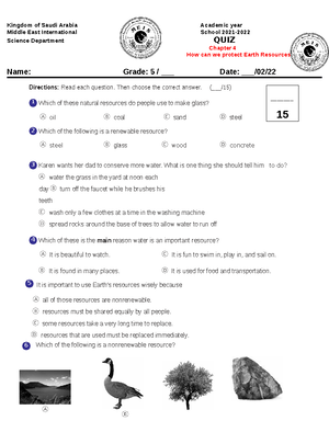 Chapter 22 Worksheets - Plants - Kingdom of Saudi Arabia Academic year ...
