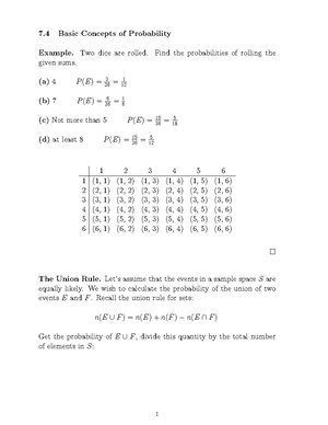 7.5 Conditional Probability - 7 Conditional Probability Suppose that we ...