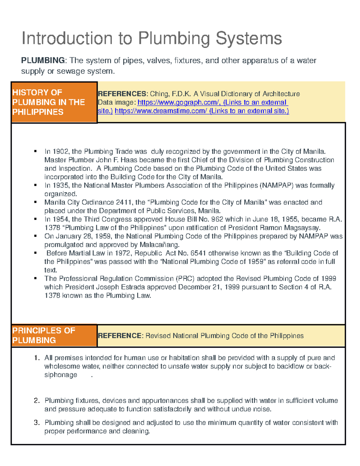 Building Utilities Reviewer - Building Design 1 - TIP - Studocu