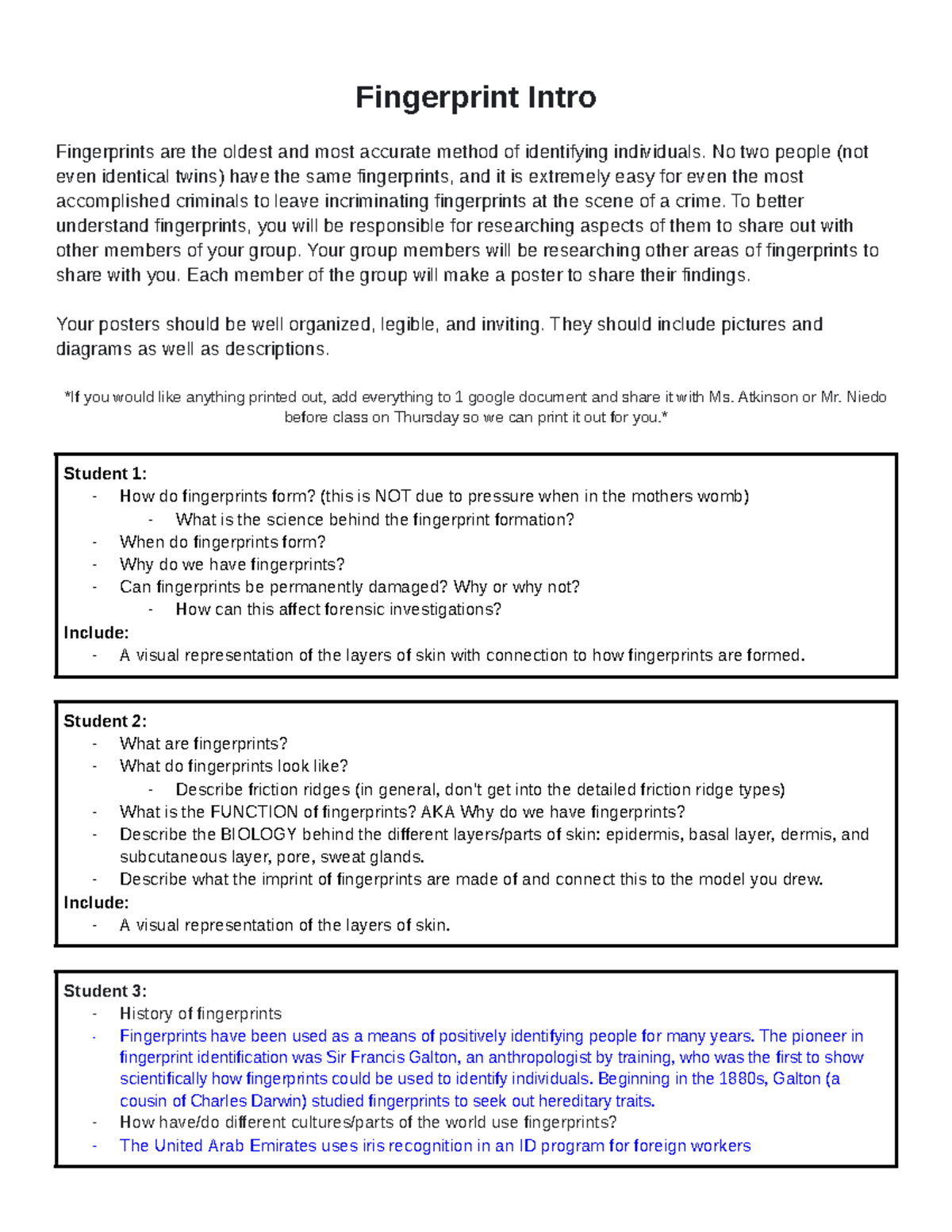 Fingerprint Intro Activity - 3597660 - Google Docs - Fingerprint Intro ...