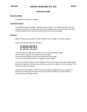 Activity 5 (Section 2022 - Math 015 Activity 5 (Section 3) 9/ Members ...