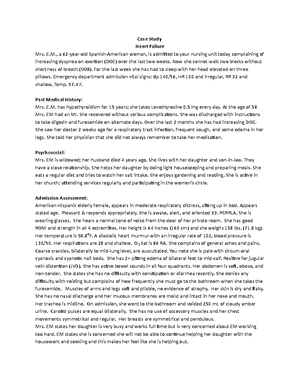 Depression Case Study students - You are working the day shift on a ...