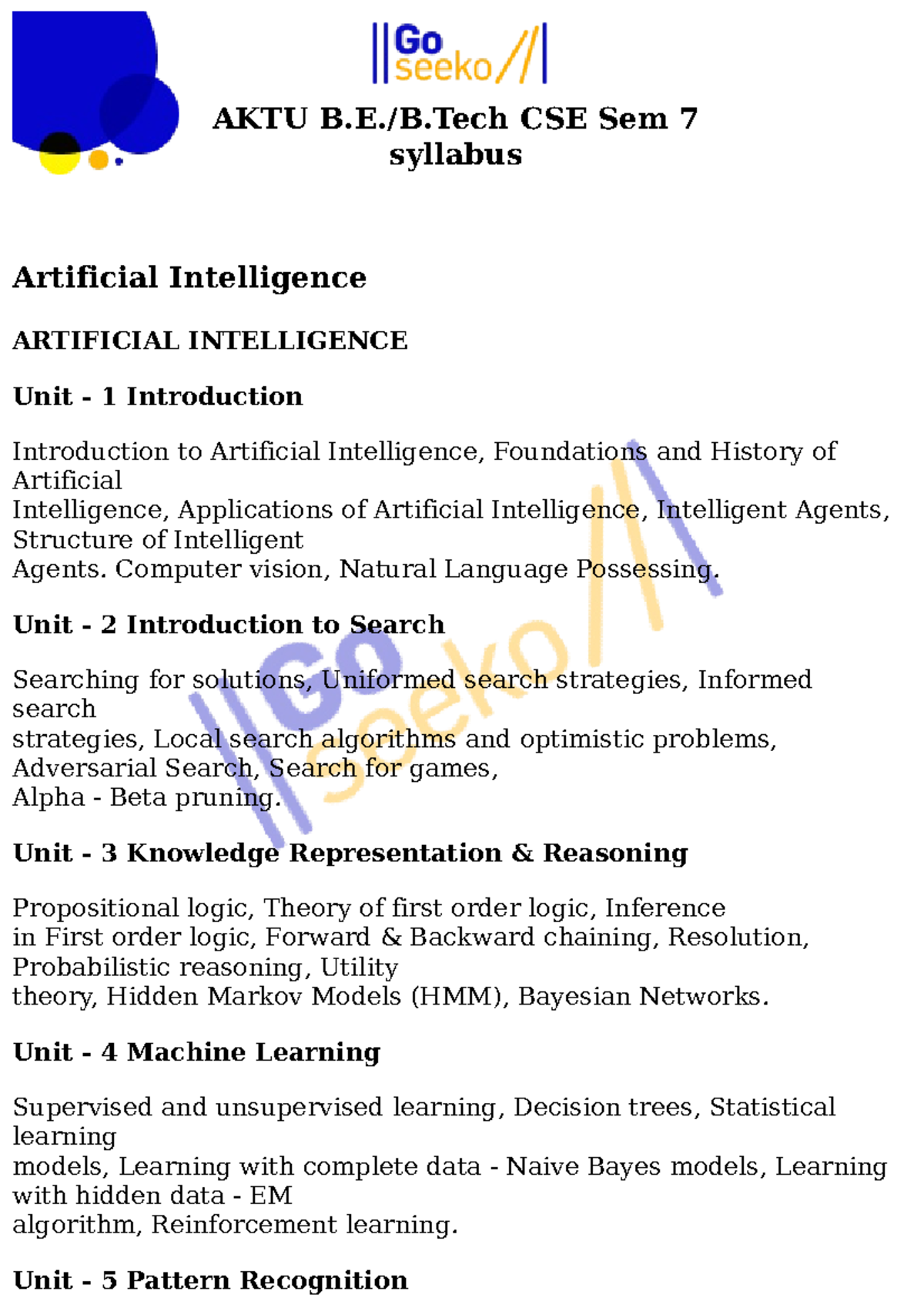 CSE Sem 7 syllabus - vjvkbljp;K"l.jkghjkl;/LKJhghcfxvnmb,./ - AKTU B.E./B CSE Sem 7 syllabus ...