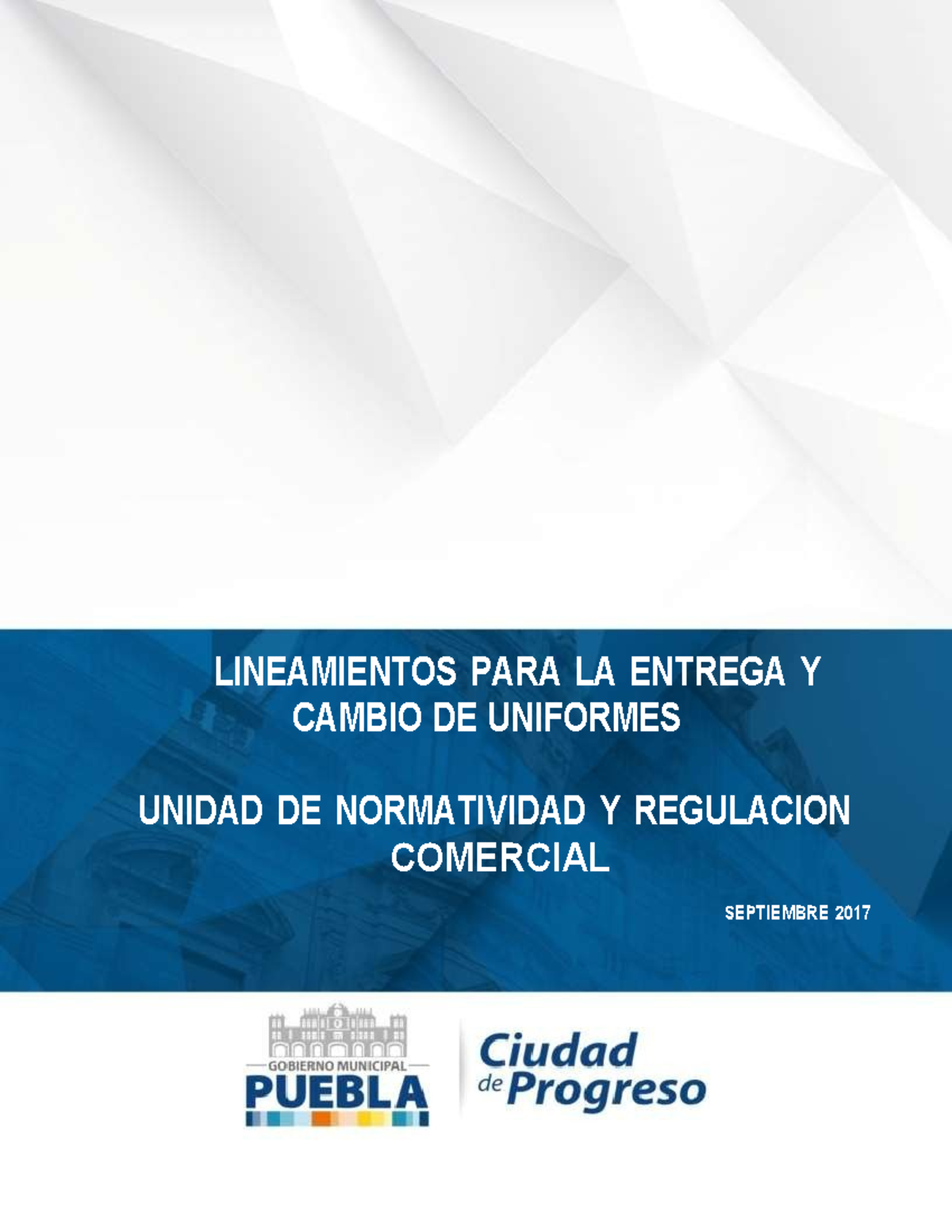 Lineamientos de Cambio de Uniformes - LINEAMIENTOS PARA LA ENTREGA Y ...