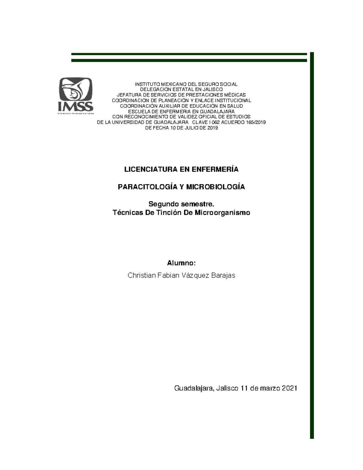 Tecnicas de tinsión cfvb - INSTITUTO MEXICANO DEL SEGURO SOCIAL ...