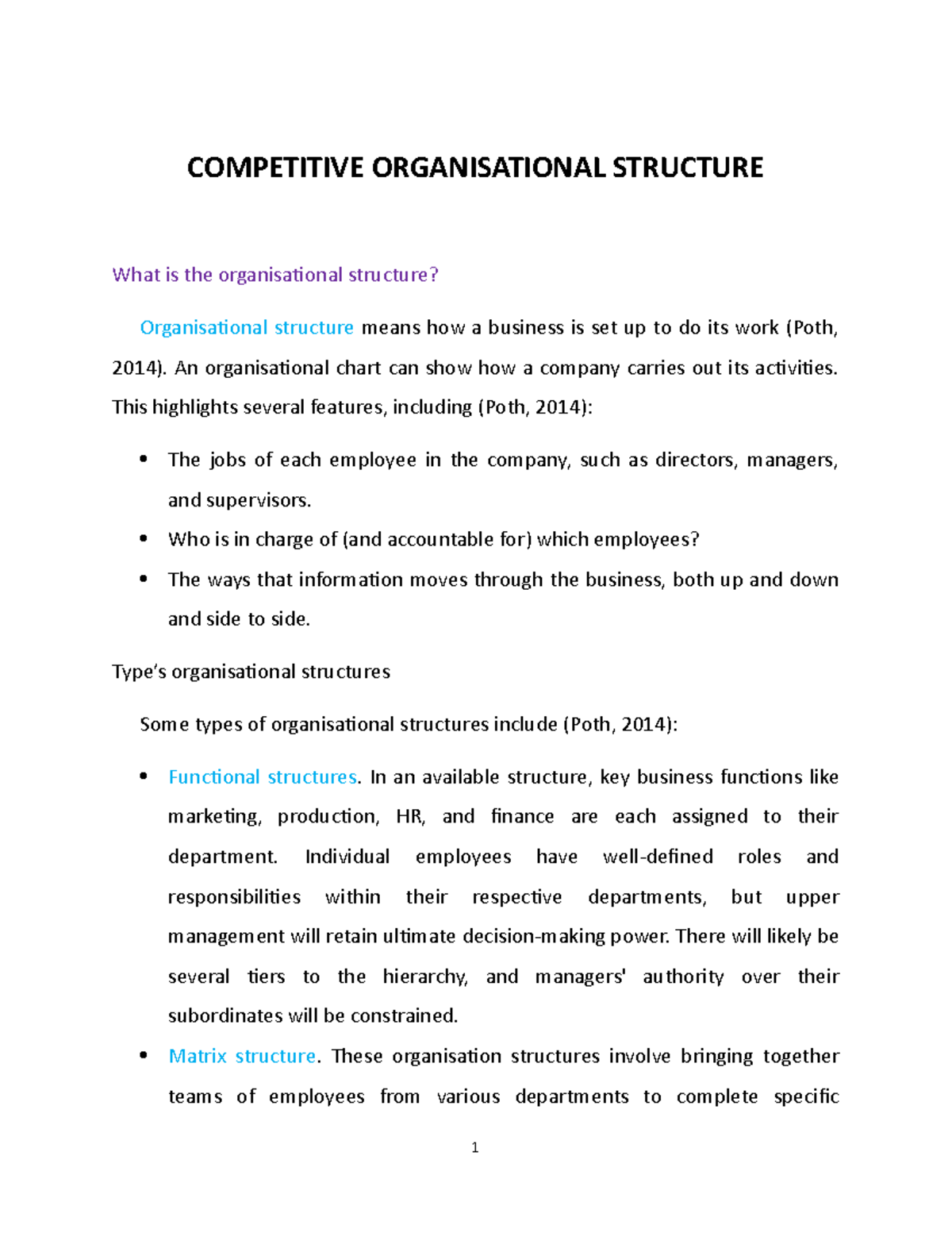 Competitive-organisational-structure - COMPETITIVE ORGANISATIONAL ...