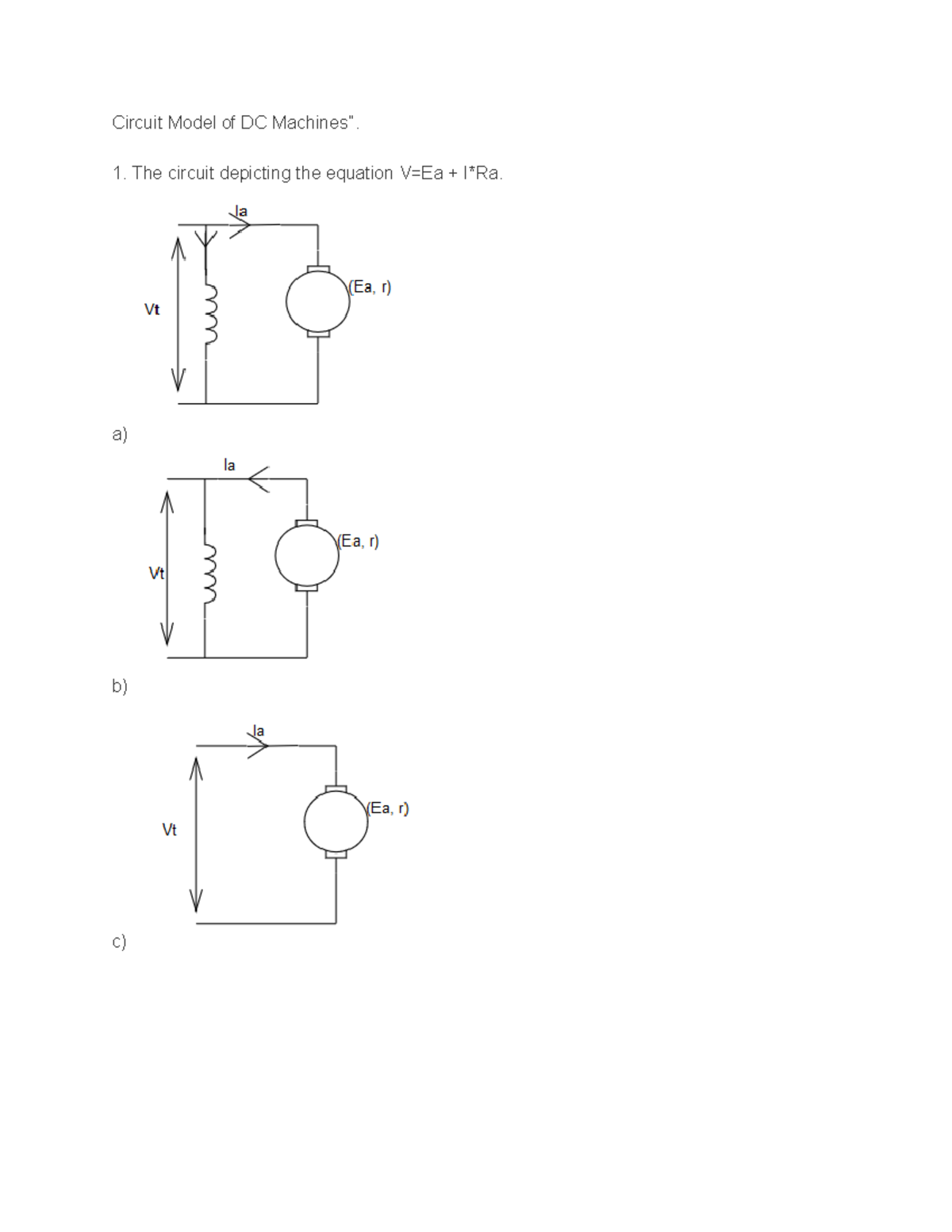 Electrical Engineering Machine - Circuit Model of DC Machines”. The ...