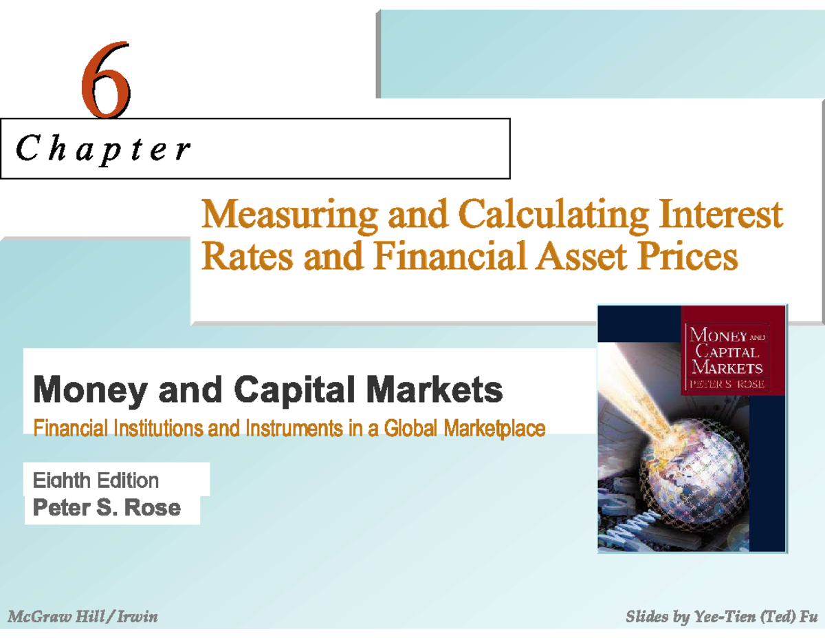 Chapter 6 - lecture slide - 6 Chapter Measuring and Calculating ...