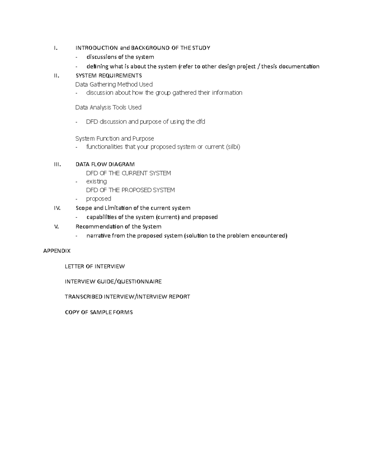 SAD Format Document - I. INTRODUCTION and BACKGROUND OF THE STUDY ...