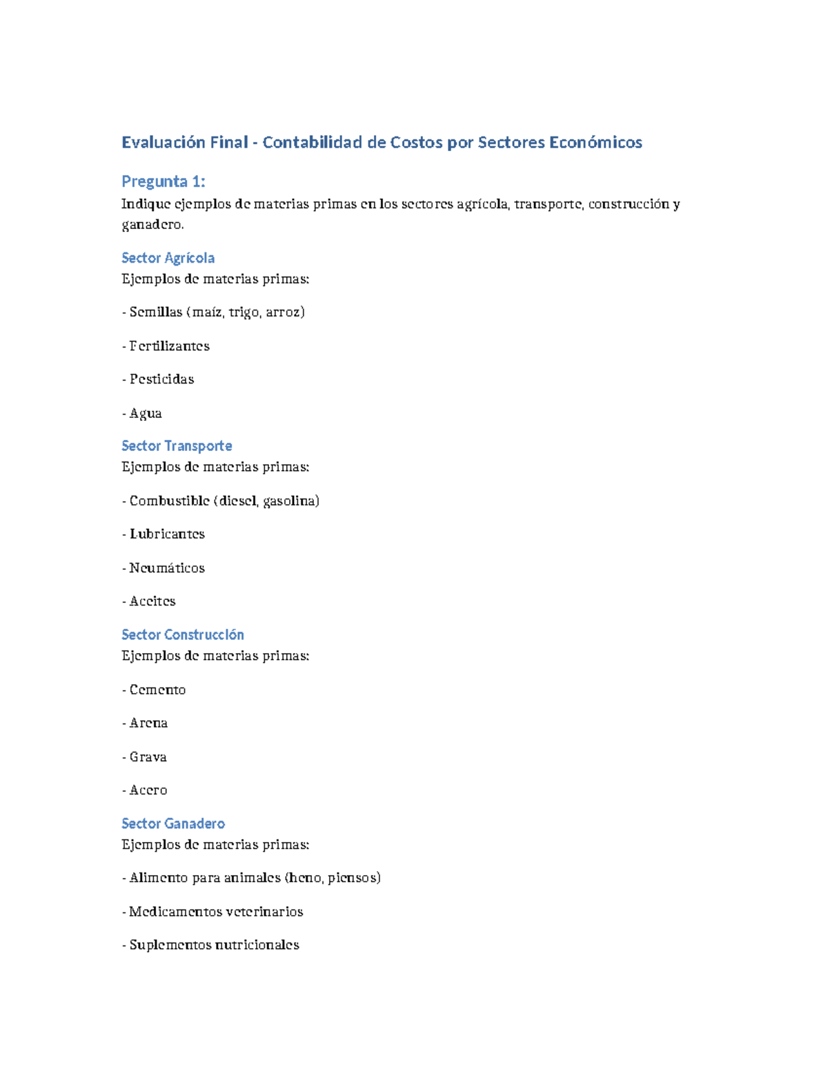 Evaluación Final Contabilidad de Costos Detallada - Evaluación Final - Contabilidad de Costos ...