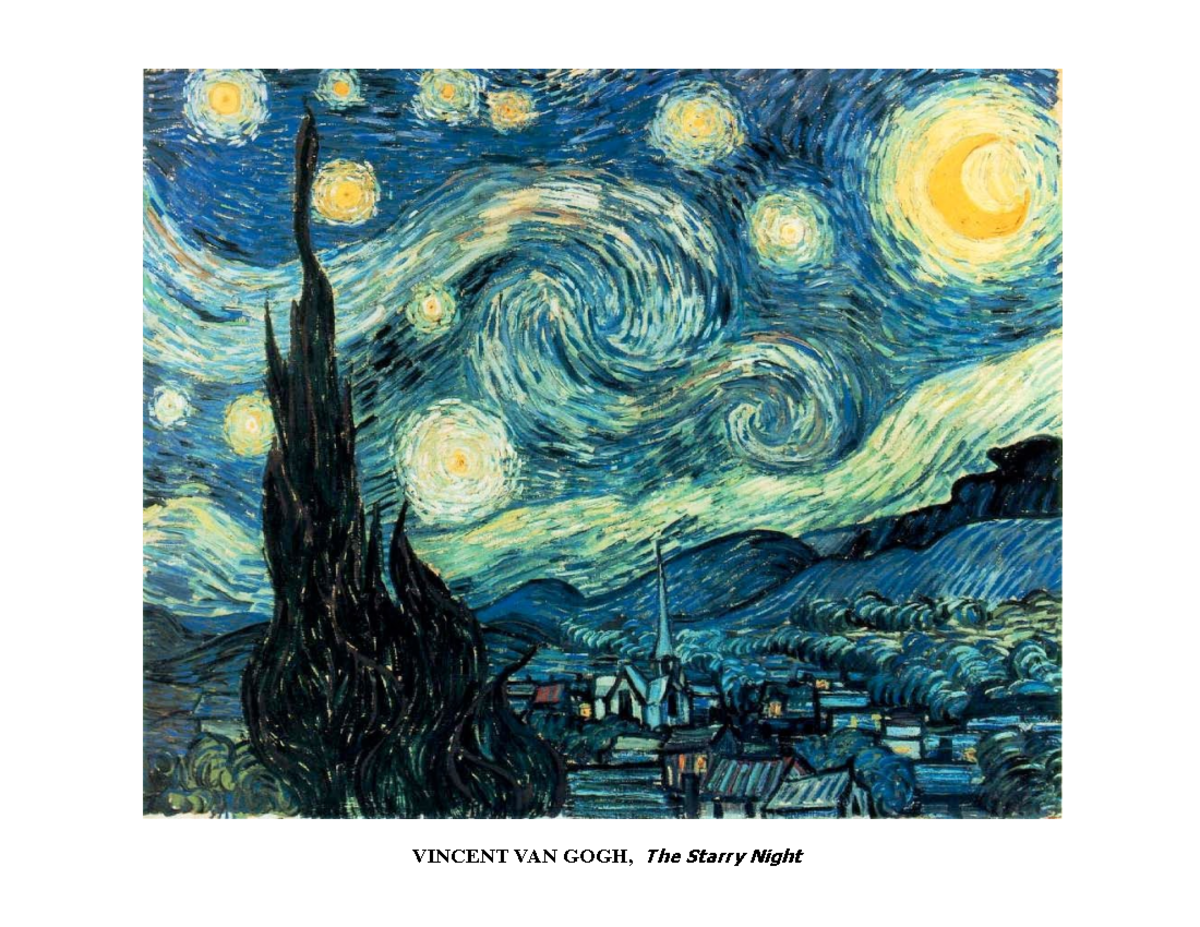 A Art Prints All Levels - Art notes - PSYC 490 - VINCENT VAN GOGH, The ...