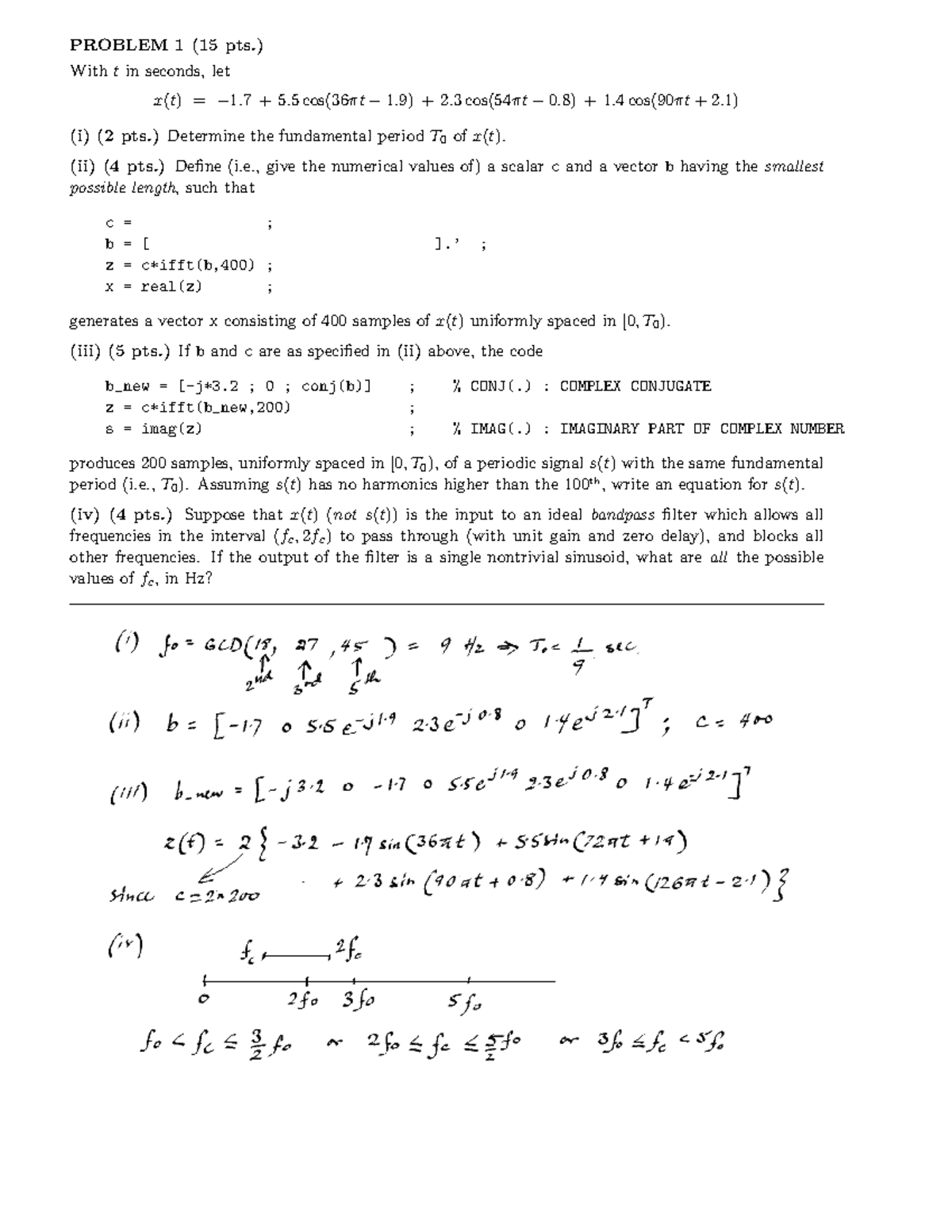 Fall2021 Finalsol Questions And Solutions On The Same Page Easy To
