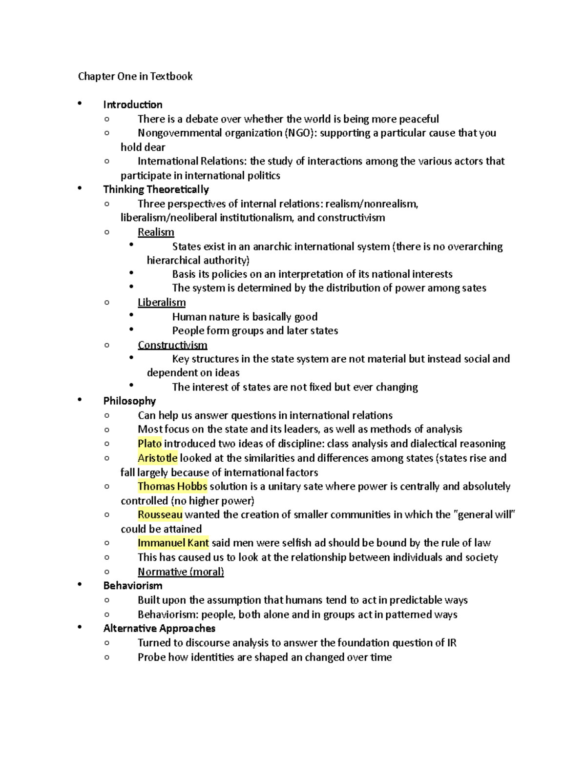 Chapter One in Textbook - Studocu