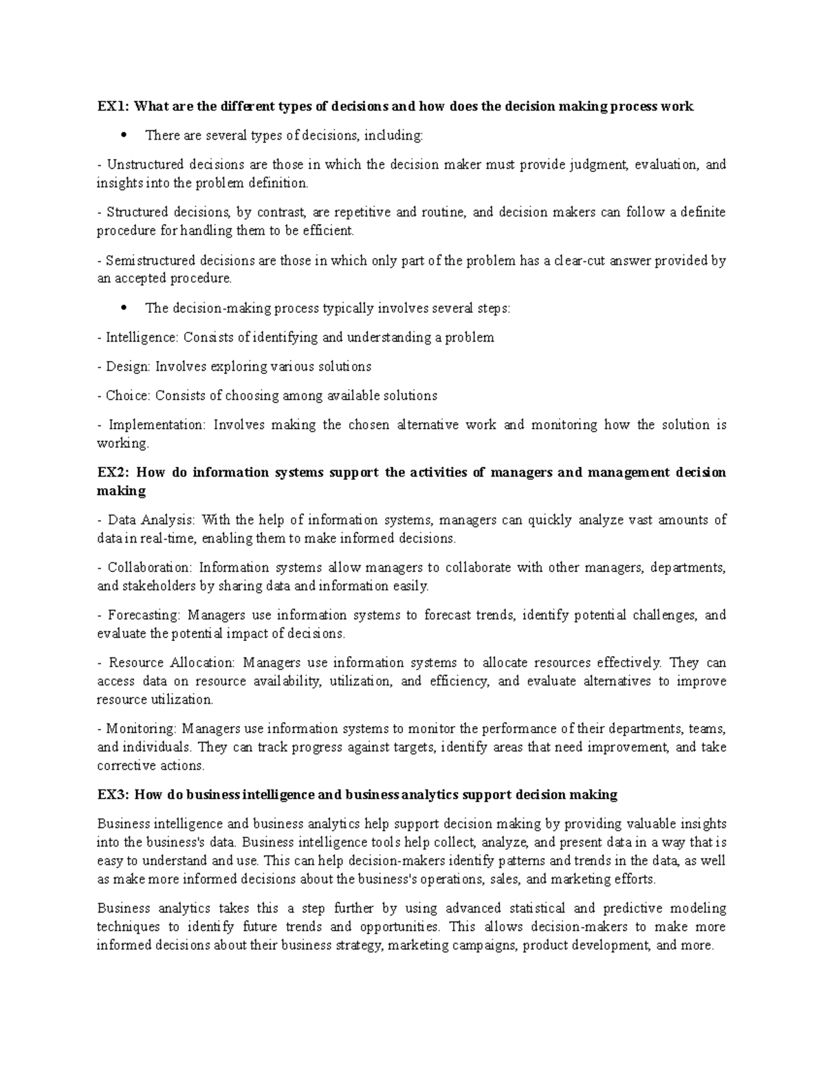 Exercises topic 12 - edc - EX1: What are the different types of ...