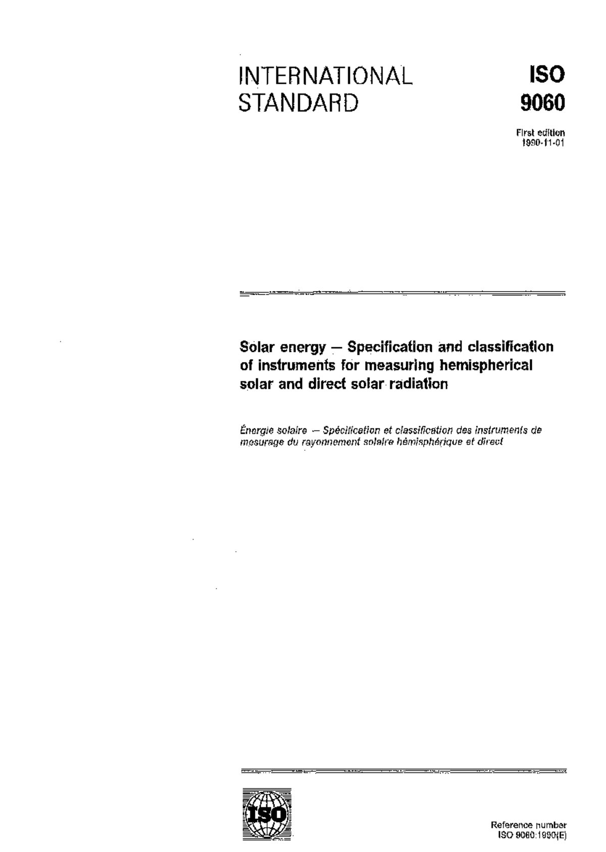 ISO 9060-1990 - ISO 9060 - I N T E R N A T I O N A ’ L S T A N D A R D I S 0 9 0 6 0 F i r s t e ...