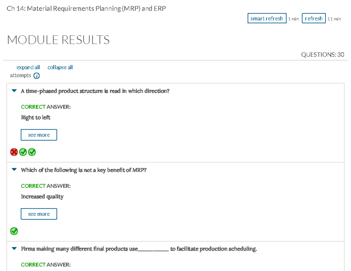 Dynamic Study Modules - Review Ch 14 - Ch 14: Material Requirements ...