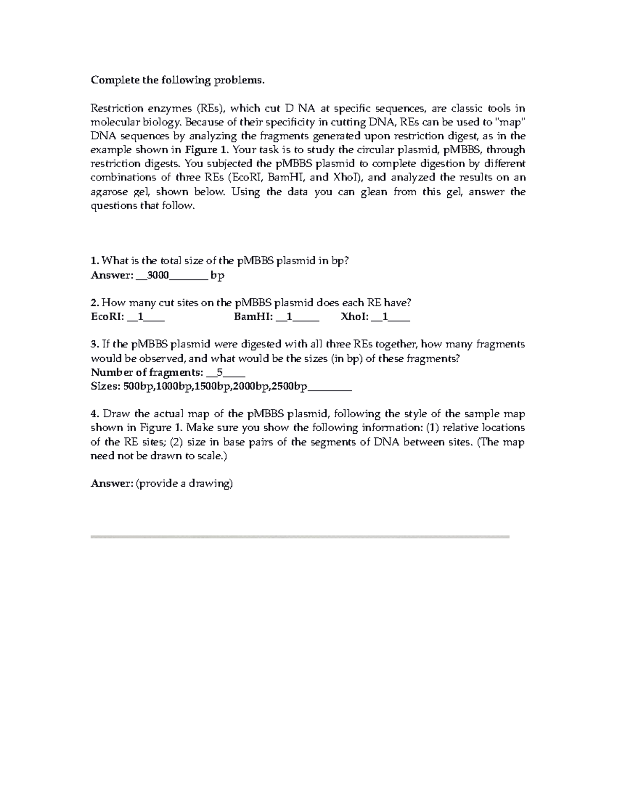 Assignment - course - Complete the following problems. Restriction ...