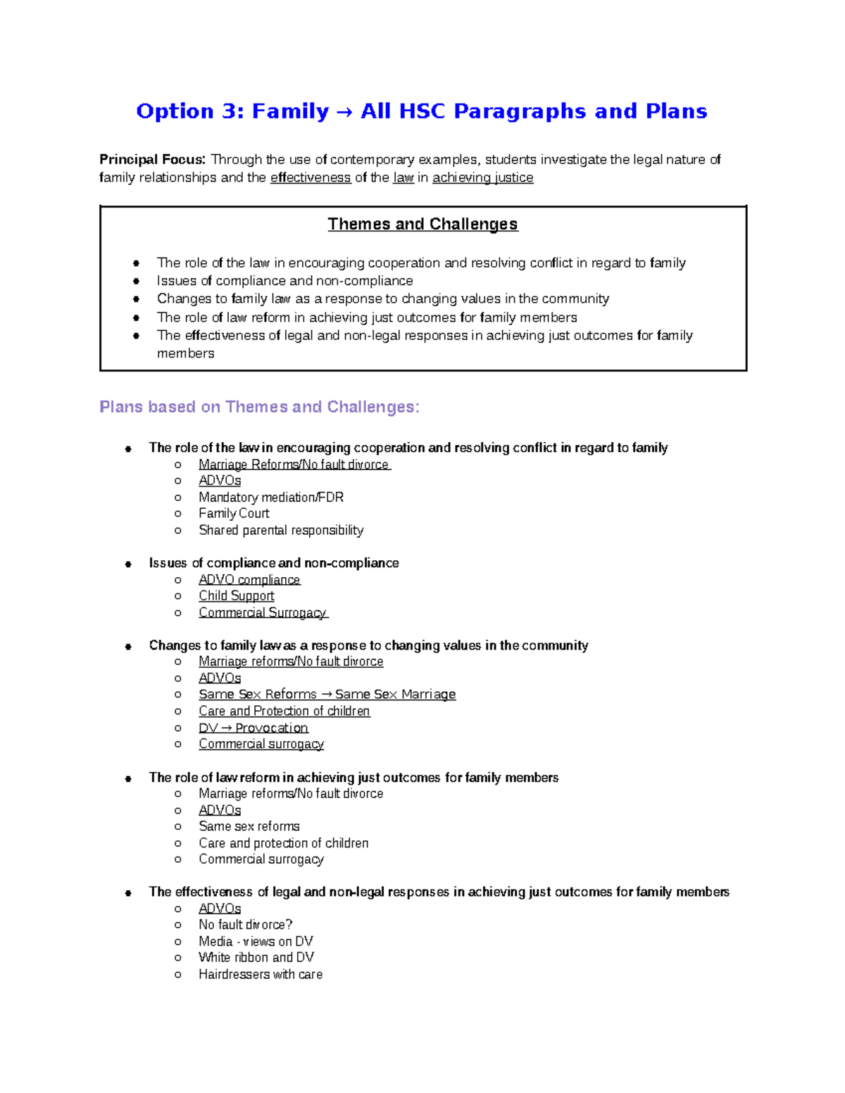 Family essay plans - Option 3: Family → All HSC Paragraphs and Plans ...