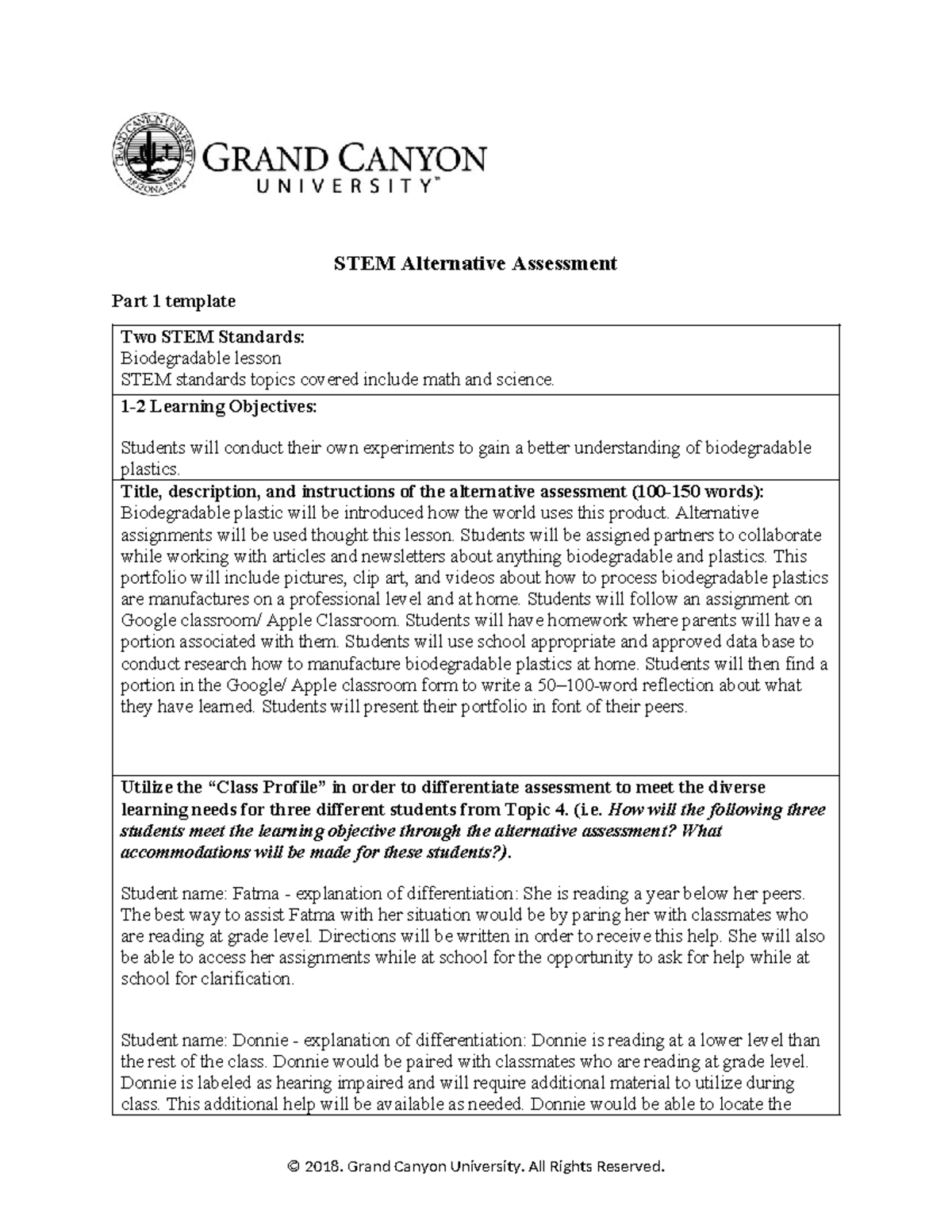 ELM-463-T6-STEM Alternative Assessments - STEM Alternative Assessment ...