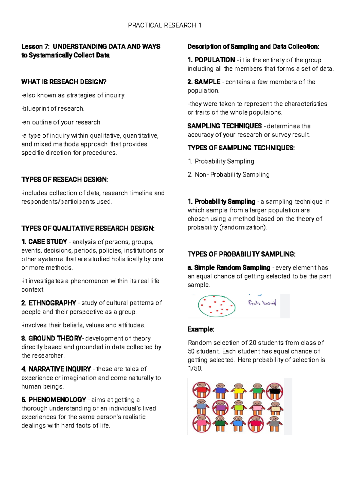 PR1- Reviewer - practical research 1 - PRACTICAL RESEARCH 1 Lesson 7 ...
