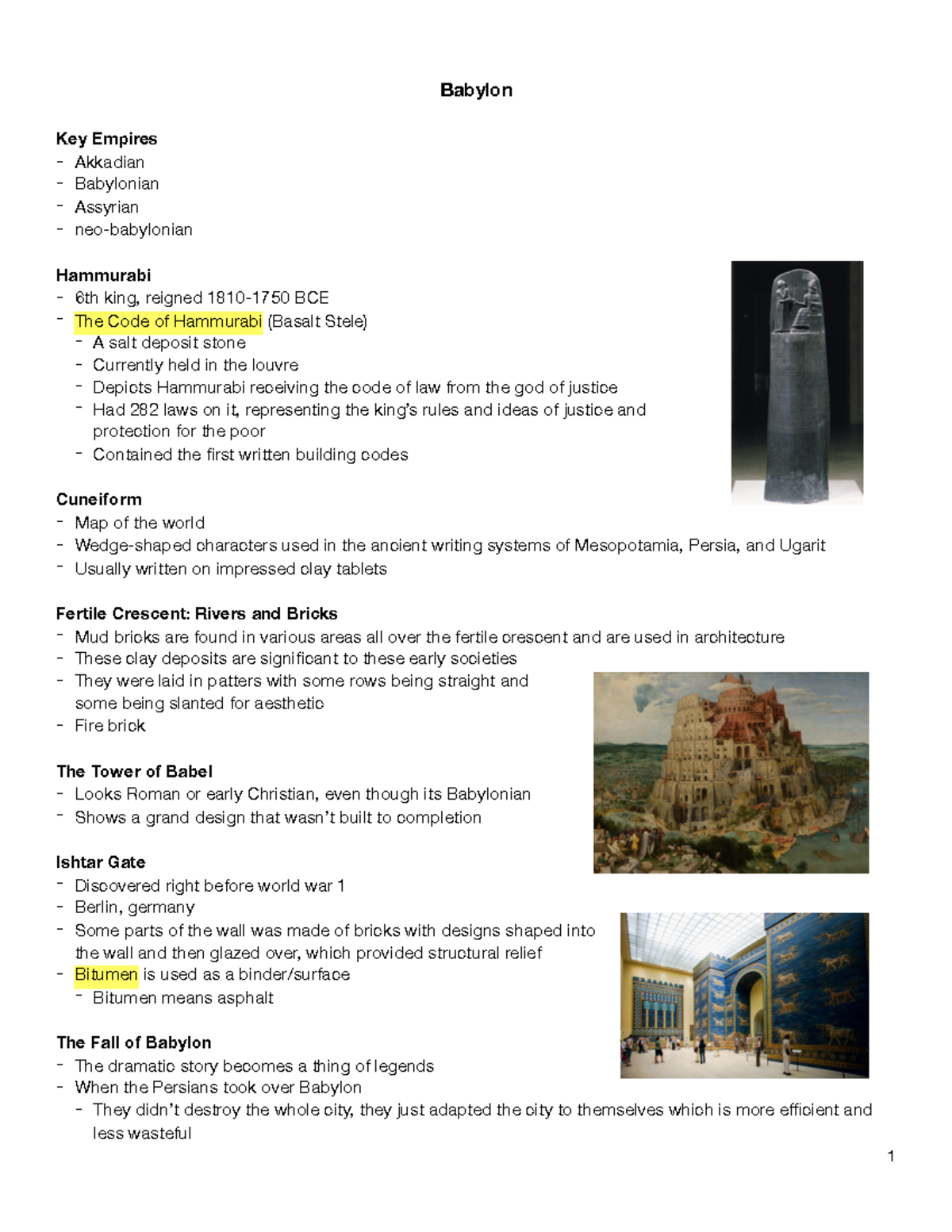 Babylon and other empires - Babylon Key Empires - Akkadian - Babylonian ...