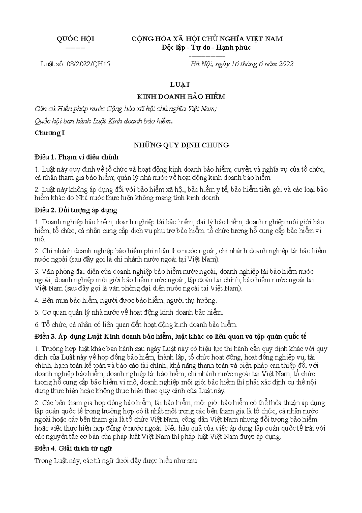 08 2022 QH15 465916 - luật - QUỐC HỘI - CỘNG HÒA XÃ HỘI CHỦ NGHĨA VIỆT ...