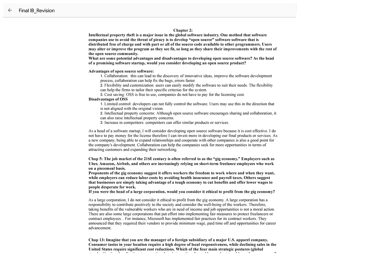 Ib-final - the IB notes and summary - Chapter 2: Intellectual property ...