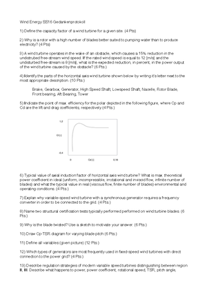 Wind Energy Cheat Sheet SS17 - 1||Differences to Plane: low cost ...