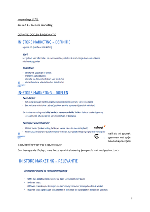 Retailmanagement 2de zit 20-21 - RETAIL 20- Tot welke type behoort ...