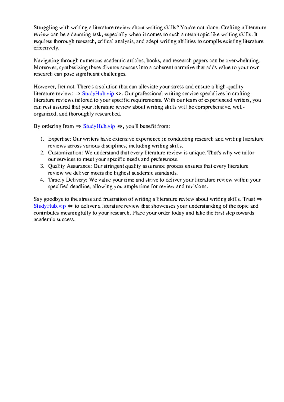 Literature Review About Writing Skills - Struggling with writing a literature review about ...