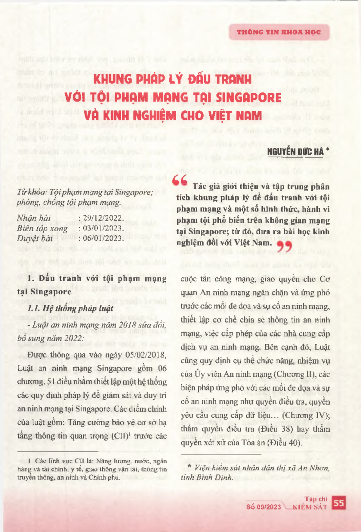 CVv353S92023055 - Advadv - KHUNG PHÁP LÝ ĐẤU TRANH VÓI TỘI PHẠM MỌNG ...