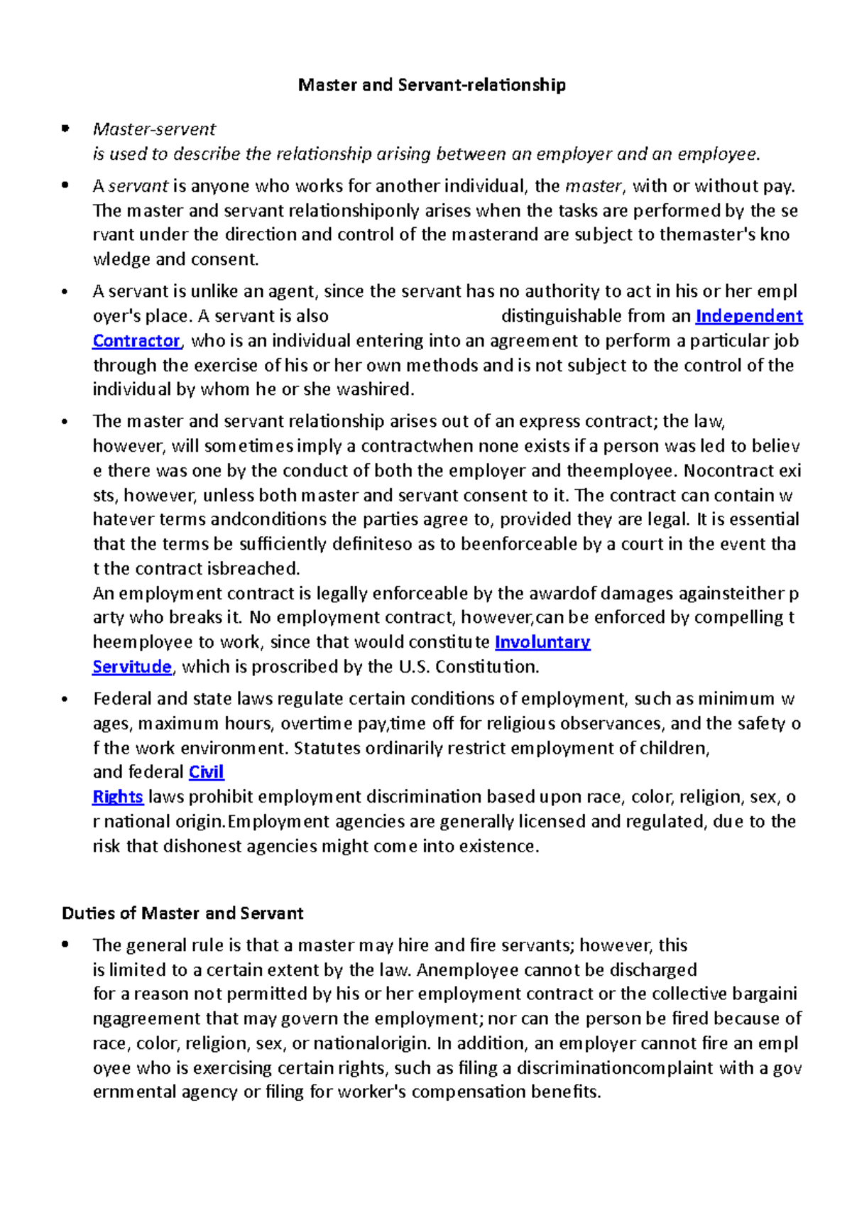 1. Master Servant Relationship - Master and Servant-relationship Master ...
