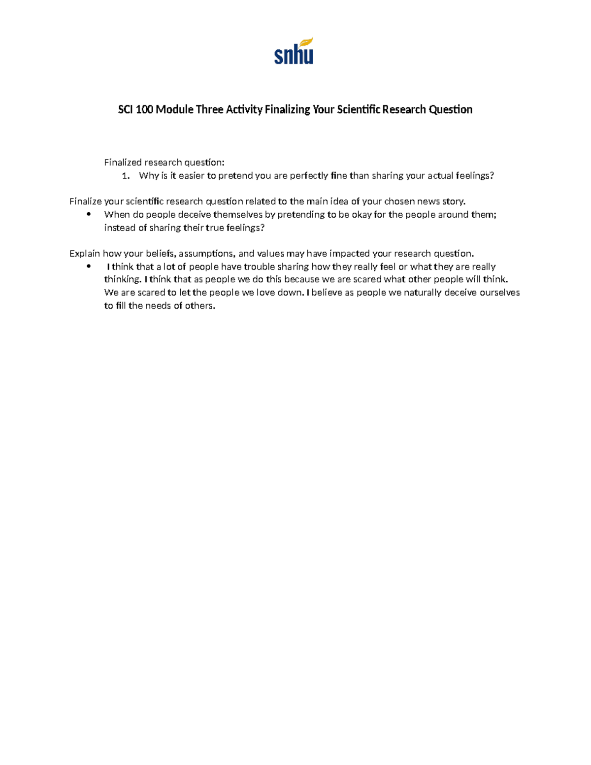 SCI 100 Module Three Activity Template - SCI 100 Module Three Activity ...